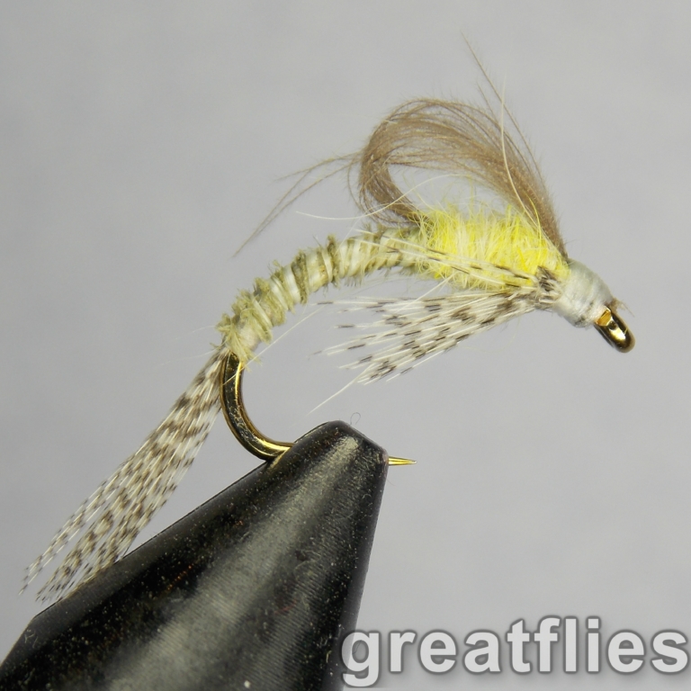 1 dozen (12) – CDC Loop Wing Emerger – Light Cahill – Great Flies